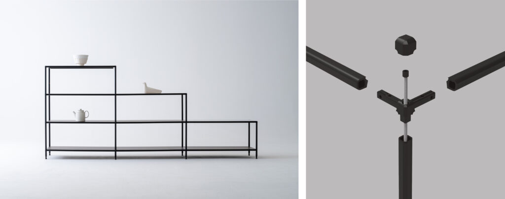 モジュールシステムTeseraと細尾の西陣織による茶室「織庵」LVMH メティエ ダール パリのショールームで展示 | モジュール家具 Tesera